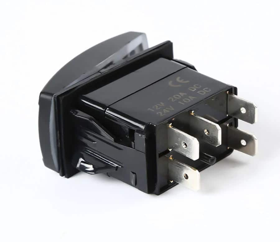 HORN Blue Light Marine Rocker Switch - WEUP