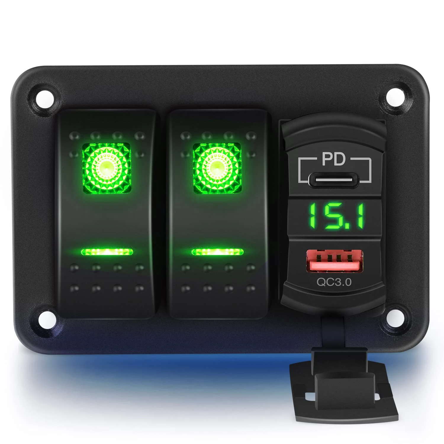 Marine Rocker Switch USB-2 - WEUP