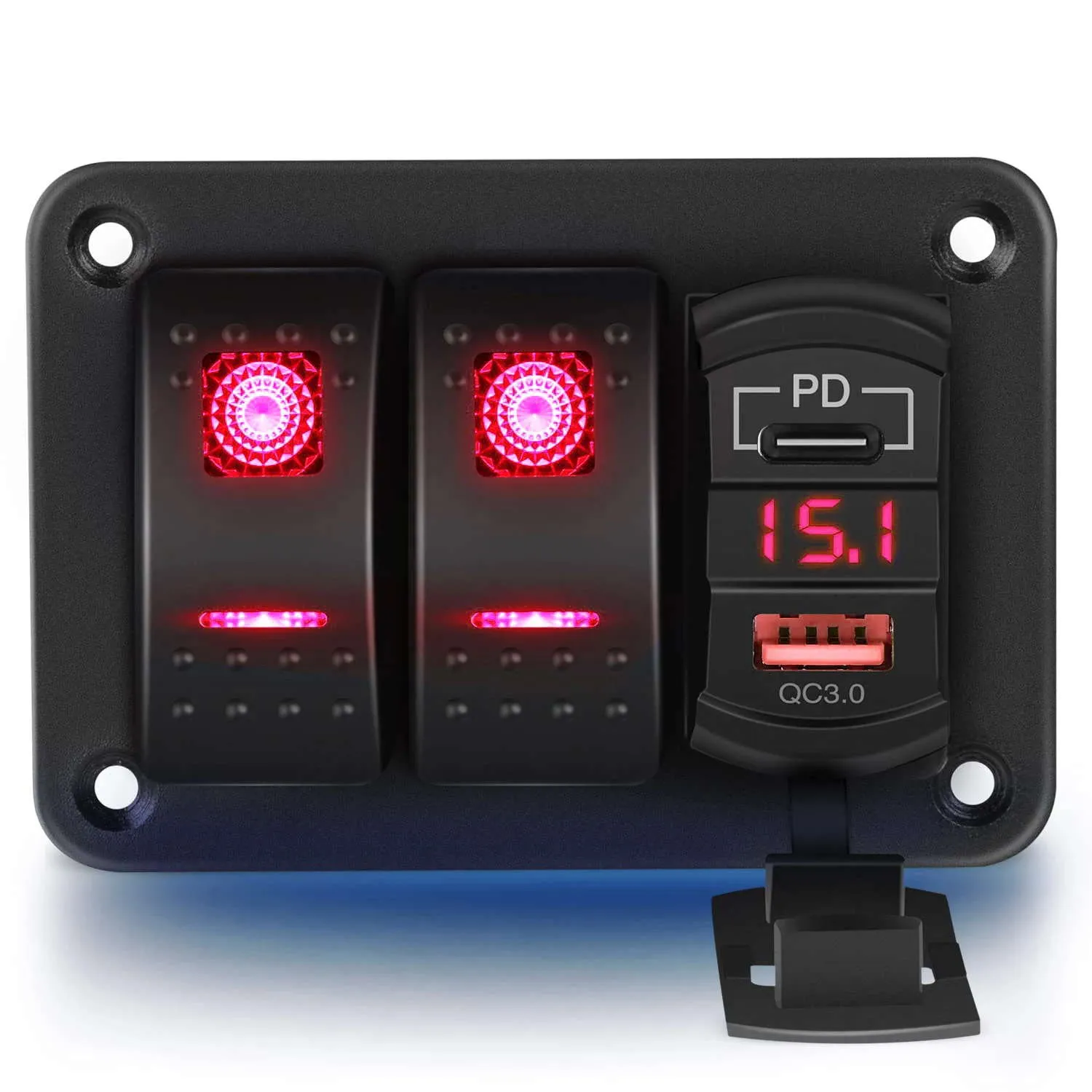 Marine Rocker Switch USB-2 - WEUP