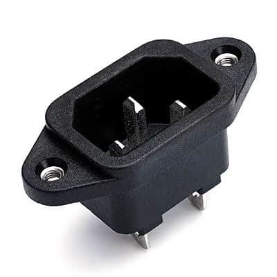 ST-A01-002LB-04 AC Socket IEC 60320 (C14) 15A 10A 250V Appliance Inlet ...