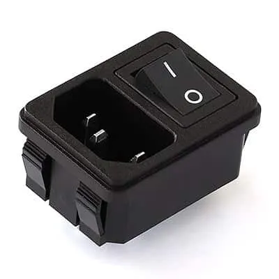 ST-A01-003JE 4 AC Socket IEC 60320 (C14) 15A 10A 250V Appliance Inlet ...