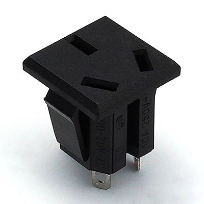 ST-A02-003K IEC AC Power Outlet Socket 60320 C13 Connector Female ...