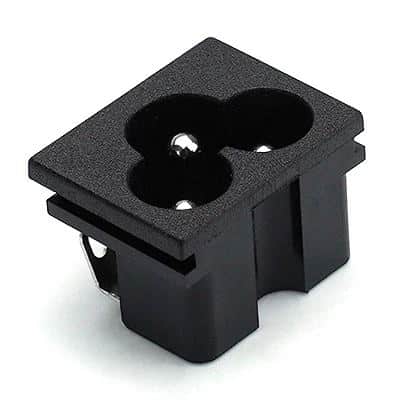 ST-A04-001D-S6S8 IEC C8 inlet power wall socket 3pins male electric ...