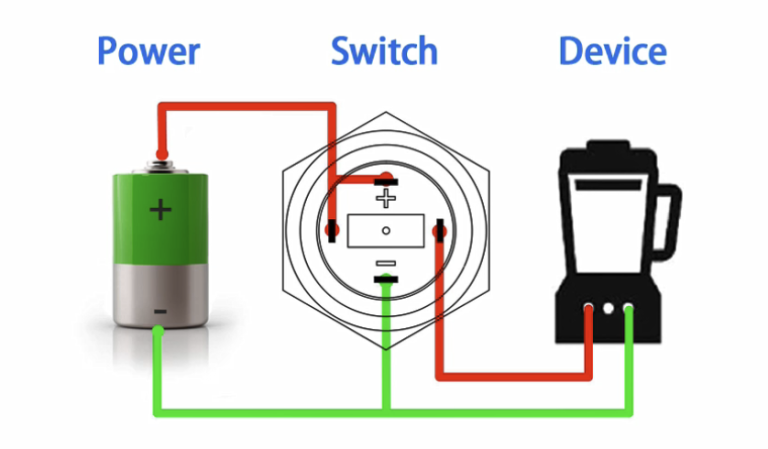How to wire momentary push button switch? - WEUP